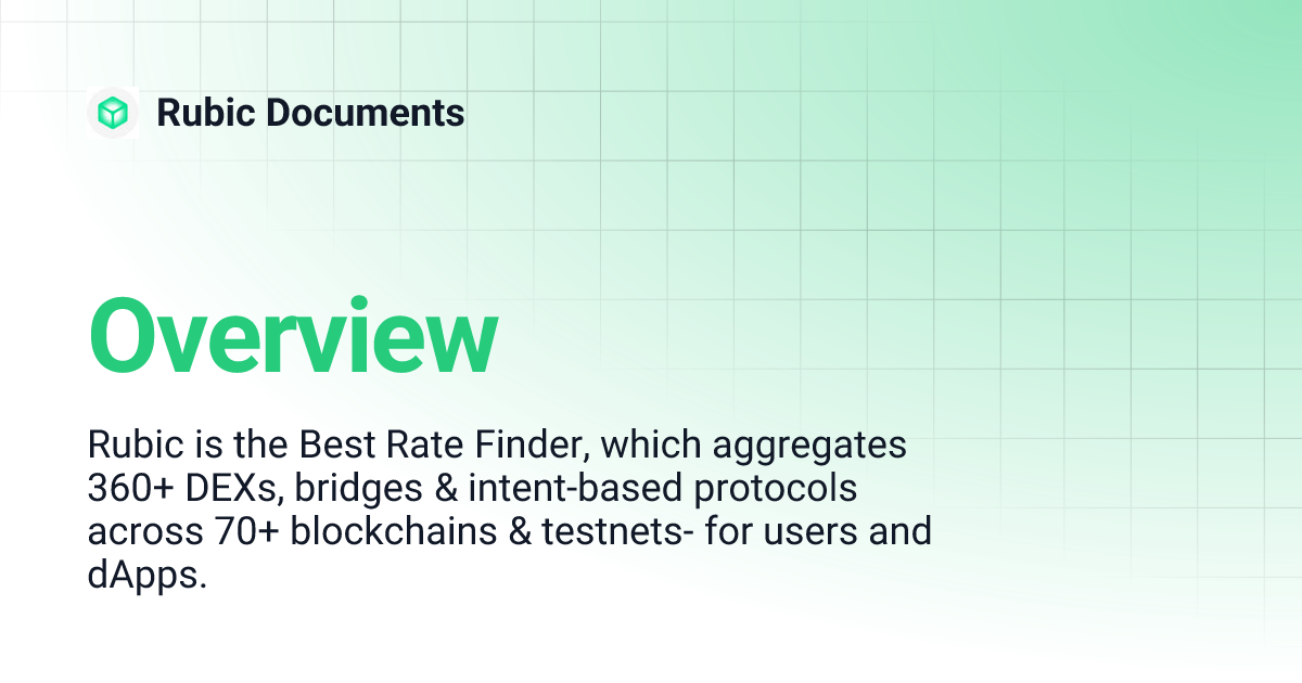 Overview | Rubic Documents